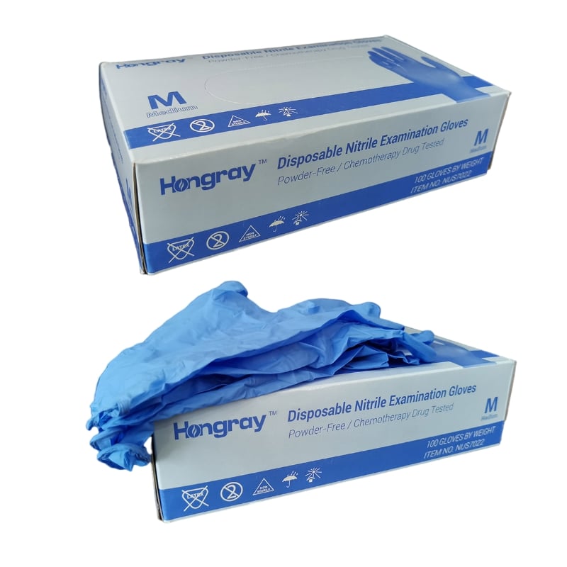 Hongray Nitrile Exam Gloves 3 mil（One Box Sample） - Seelingo.com: First ...
