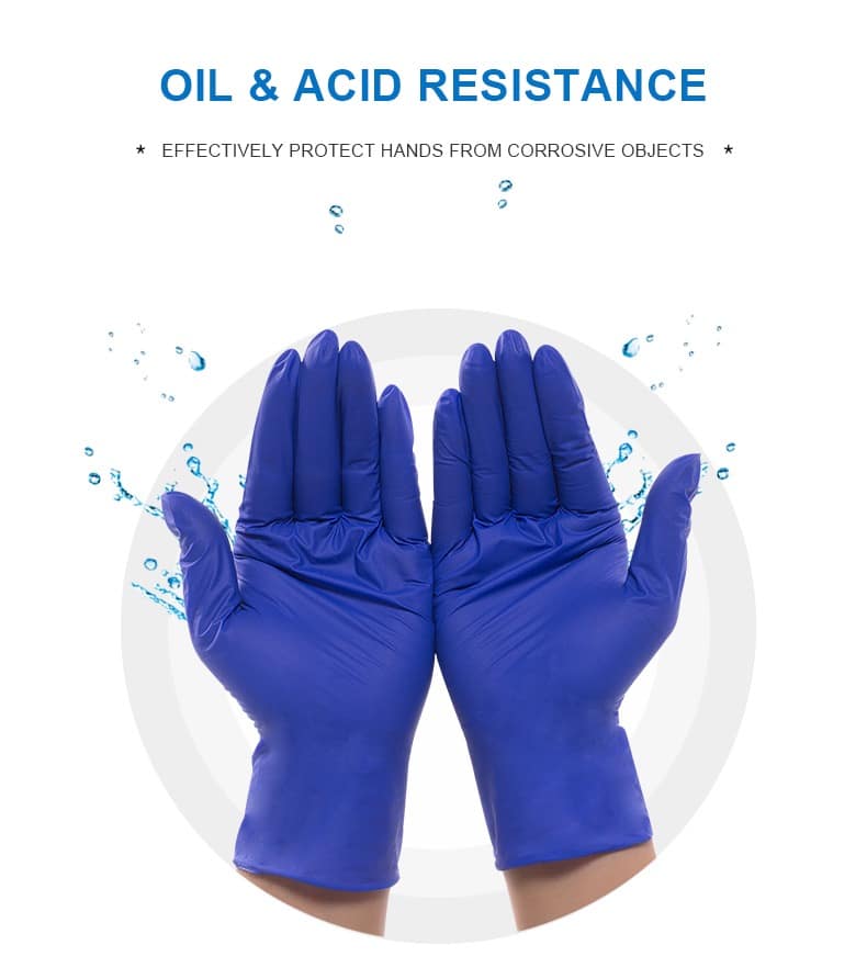 Hongray Nitrile Exam Gloves 3 mil, 100Pcs Per Box - Seelingo.com: First ...